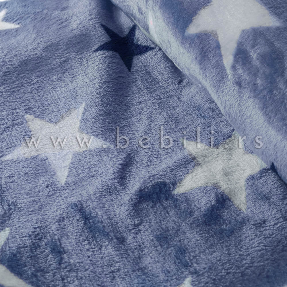 Jungle Ćebe za bebe 100x130cm Zvezdica Plava - Bebili