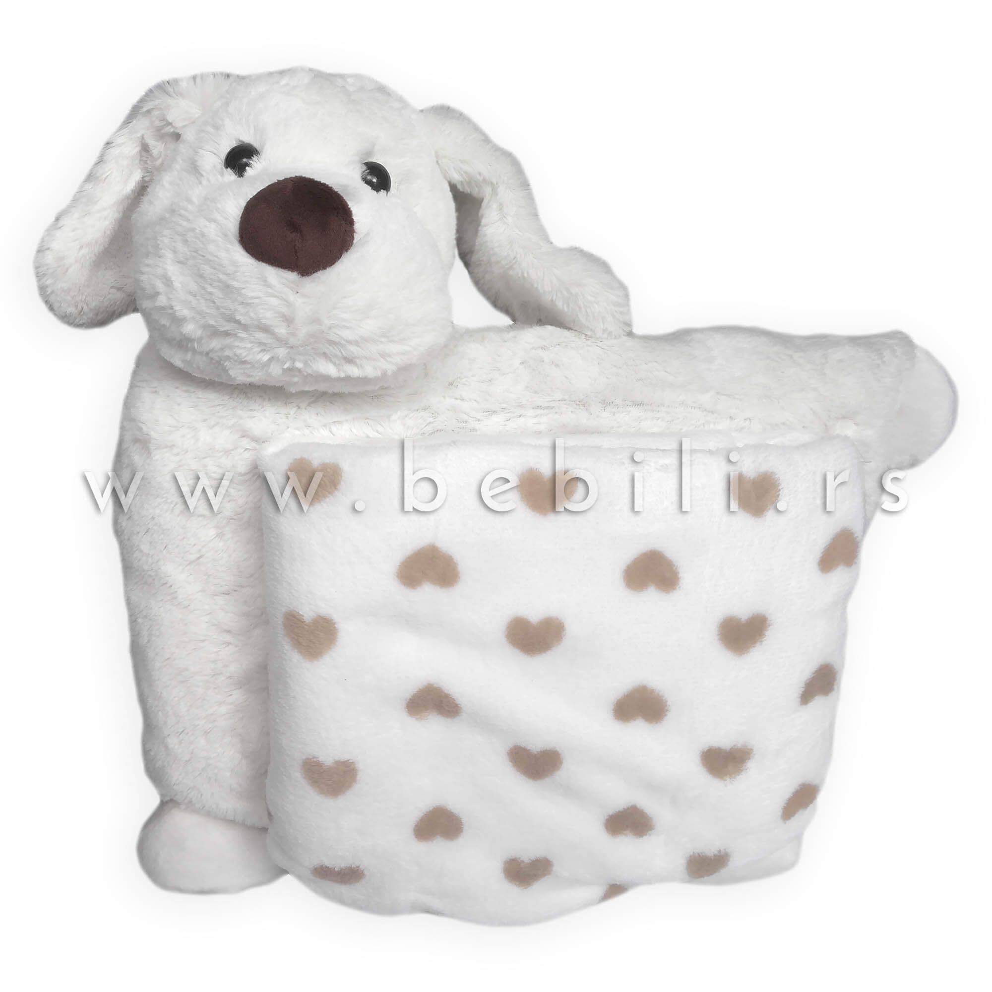 Jungle ćebence sa jastukom Bela kuca - Bebili