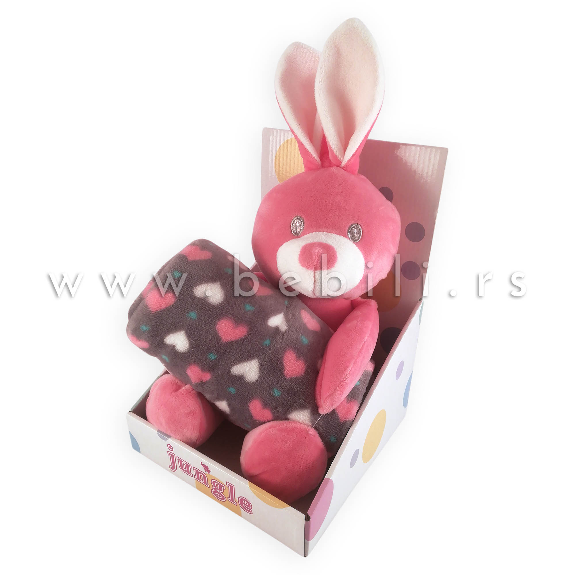 Jungle bebi poklon set ćebence i igračka Zeka - Bebili