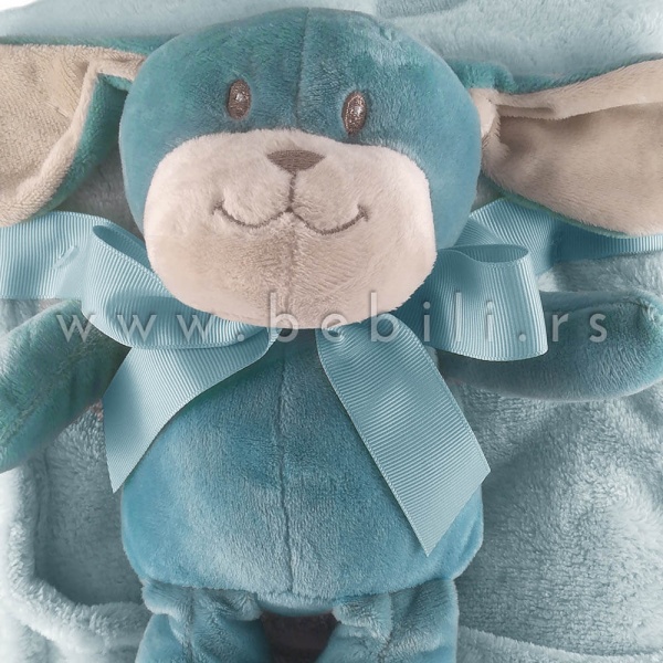 Jungle Ćebence za bebe sa igračkom Pas Plavi - Bebili