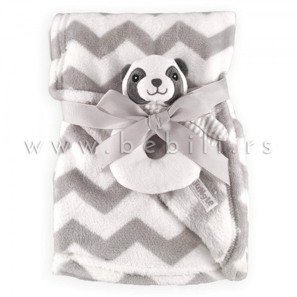 Jungle Ćebe za bebe + zvečka Panda - Bebili