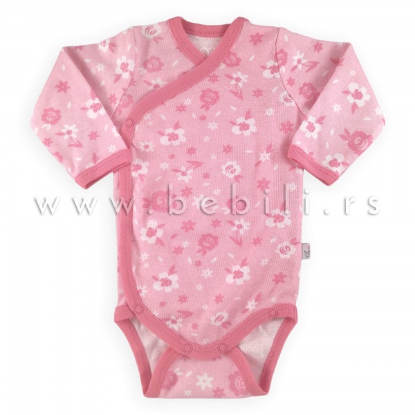 MyBaby Bodi za bebe sa preklopom Flowers - Bebili